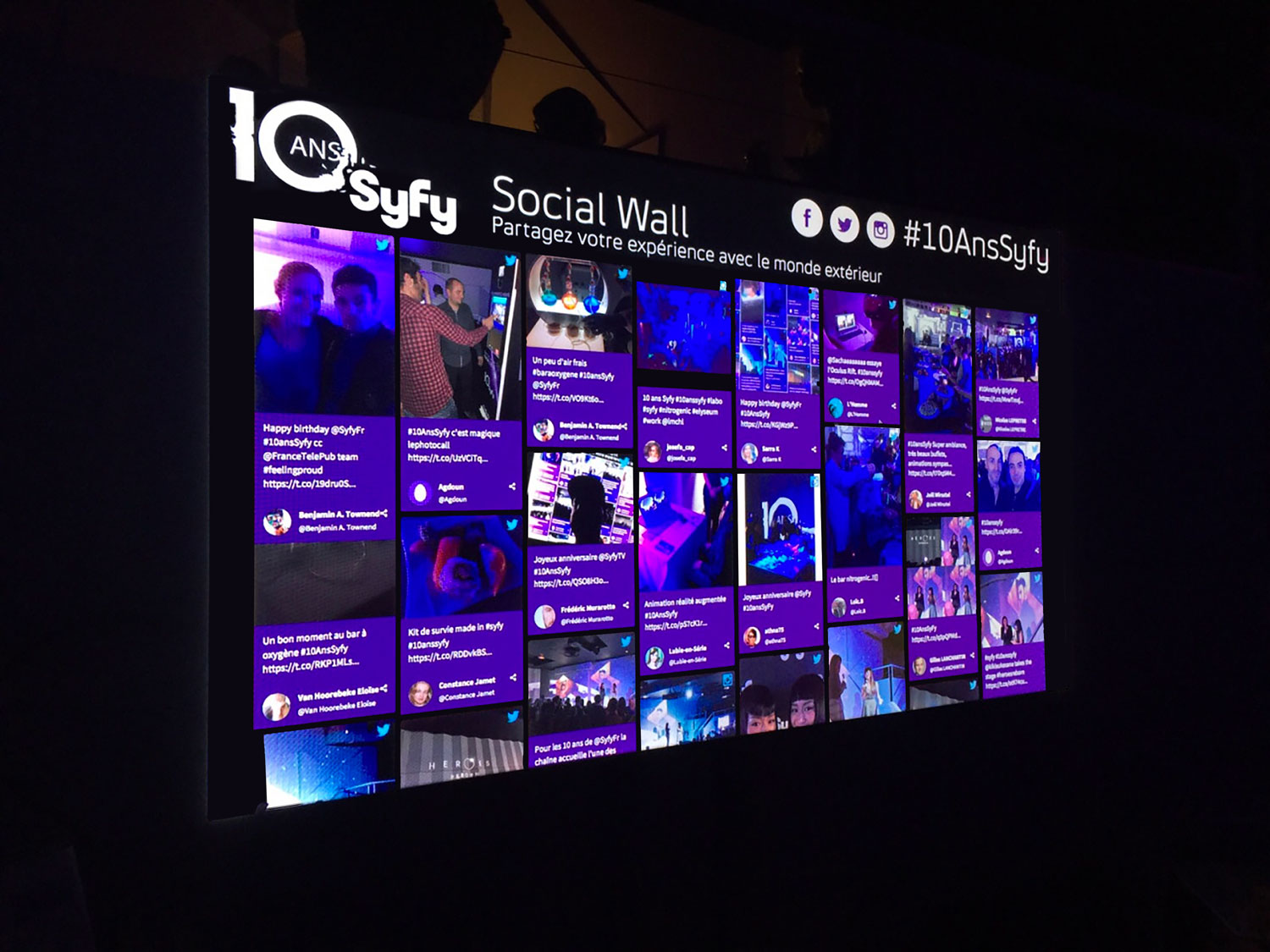Le social wall au service de votre événement | Moon Digital