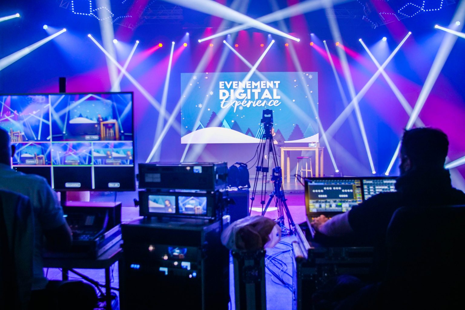 Des plateaux TV pour assurer la captation vidéo de votre événement digital